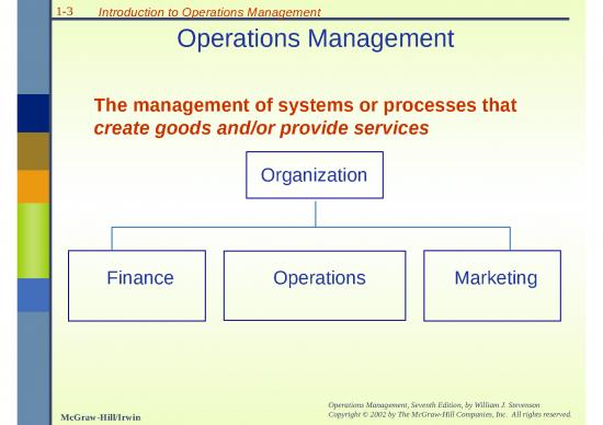 Slideshare Management 75166 | Operations Management By William J Stevenson