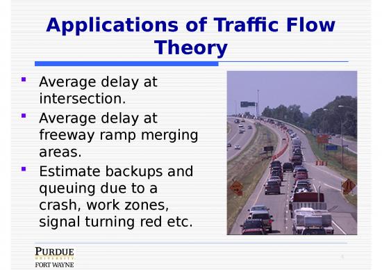 Queuing Theory Ppt 75688 | Slides Chapter 6 Fundamental Principles Of Traffic Flow 2
