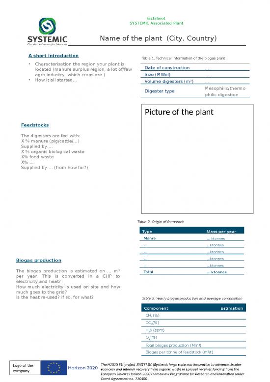 Fact Sheet Associated Plants