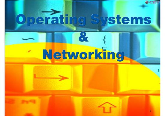 Networking Basics Ppt 77050 Operating Systems And Networking For Bim