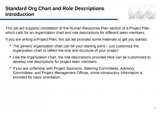 Standard Org Chart And Role Descriptions