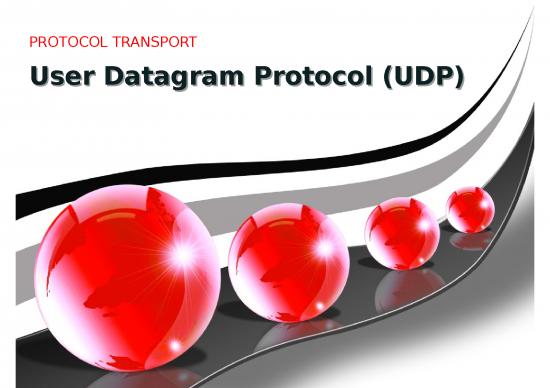 Surianto Rasyid User Datagram Protocol Udp