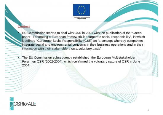 Corporate Social Responsibility Ppt 77906 | Csr Strategy Of The Eu