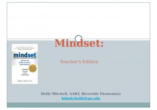 Growth Mindset Powerpoint 78065 | Mindset Presentation For Teachers