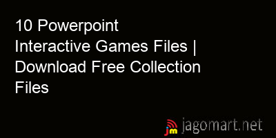 10 Powerpoint Interactive Games Files | Download Free Collection Files