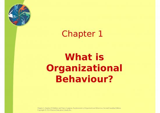 Behaviour Therapy Ppt 79143 | Chapter 1 What Is Organizational Behaviour Behaviour Therapy Ppt 79143 | Chapter 1 What Is Organizational Behaviour