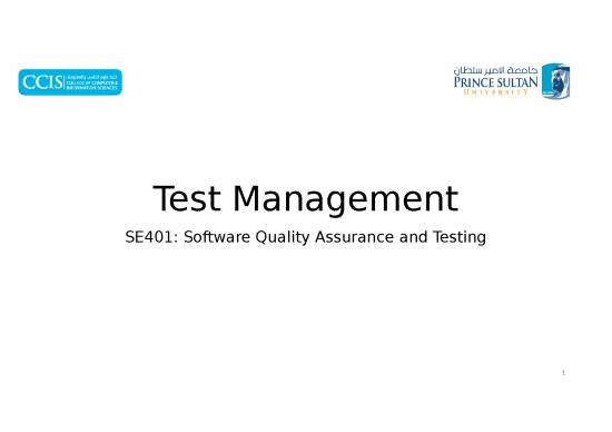 Strategy Slides 79340 | Test Management