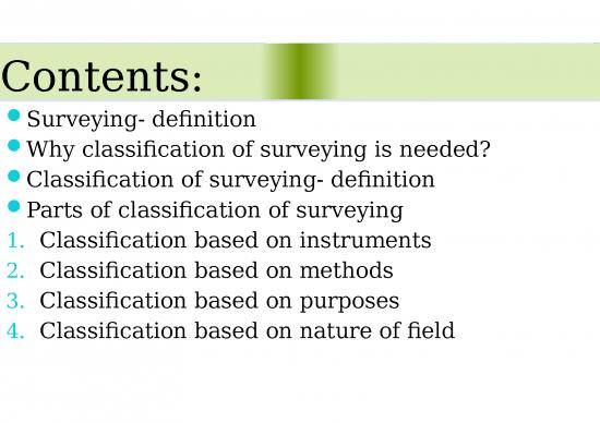 Methods Of Presentation Pdf 80556 | Classification Of Surveying