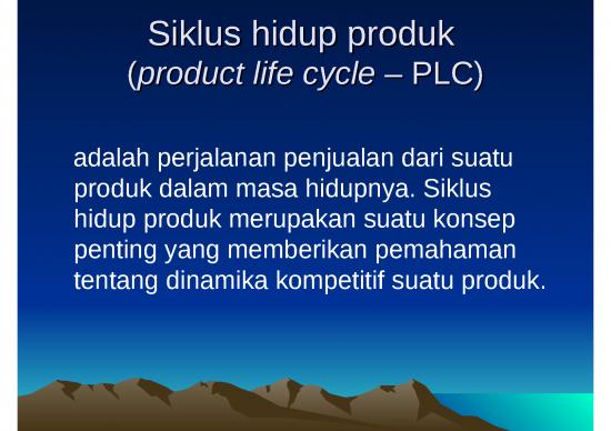 Product Life Cycle Ppt 79829 | Daur Hidup Produk
