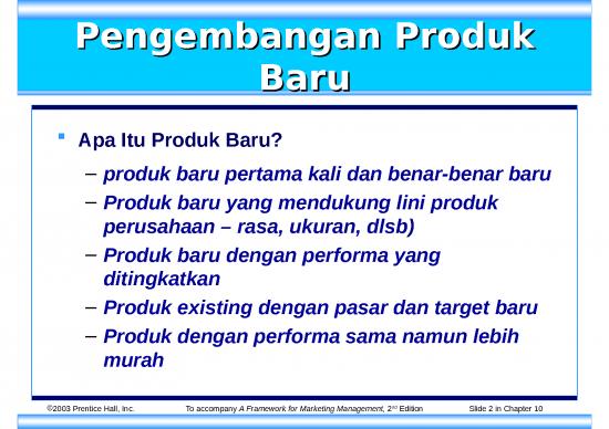 Pengembangan Produk Baru Dan Positioning