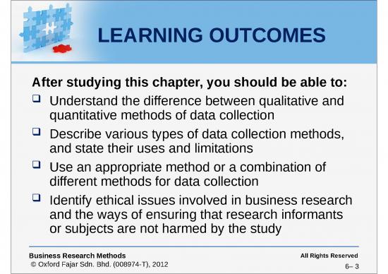 Sample Collection Ppt 80460 Chapter 6 Methods Of Data Collection