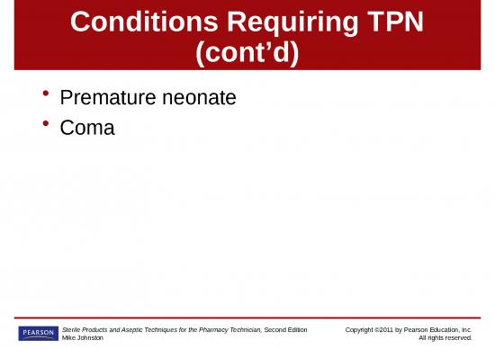 Tpn Ppt 81248 | Chapter 7 Total Parenteral Nutrition