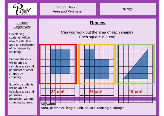 Area Ppt 80366 | Introduction To Area And Perimeter Pixip