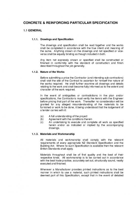Sample Contract For Construction 83978 | 5 Hrc Specificationa For ...