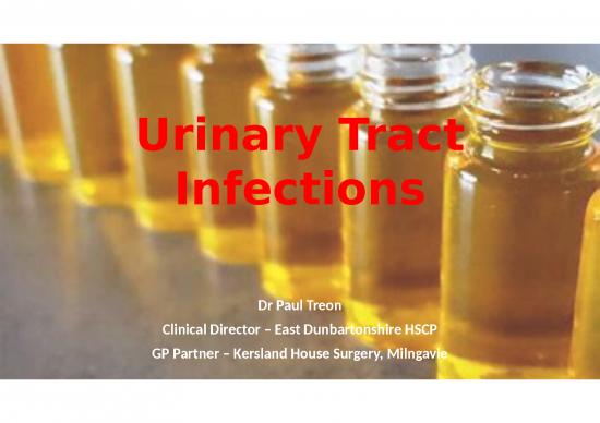 Urinary Tract Infections Presentation