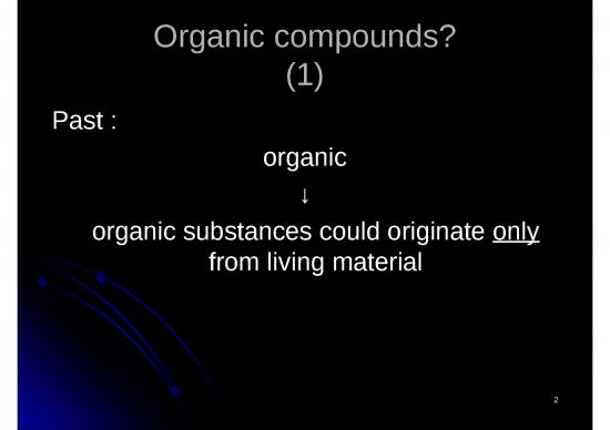 1 Organic Compound