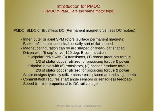 Motor Ppt 83095 | 28 Pm Sychronous Design Theory Spm Ipm