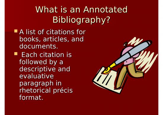 Powerpoint Citation 81770 | Annotated Bibliography Ppt