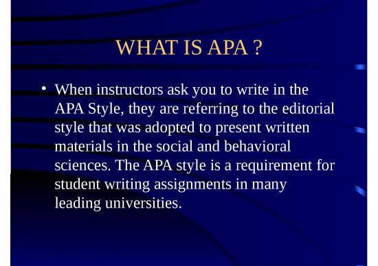 Citing References In Powerpoint Presentations 81869 | Apa Style Ppt ...