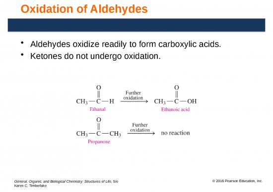 Ch14 3 Oxidation And Reduction Of Aldehydes And Ketones Gob Structures 5th Ed