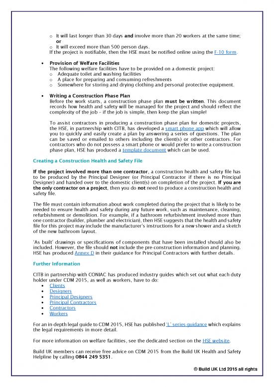 Construction Pdf 83578 | Information Sheet Cdm Regulations 2015 For ...