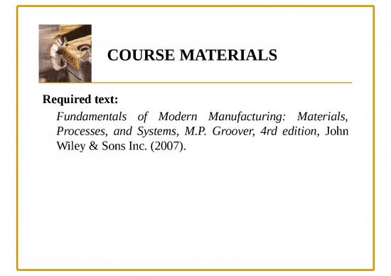 Manufacturing Ppt 82419 | Introduction And Overview Of Manufacturing