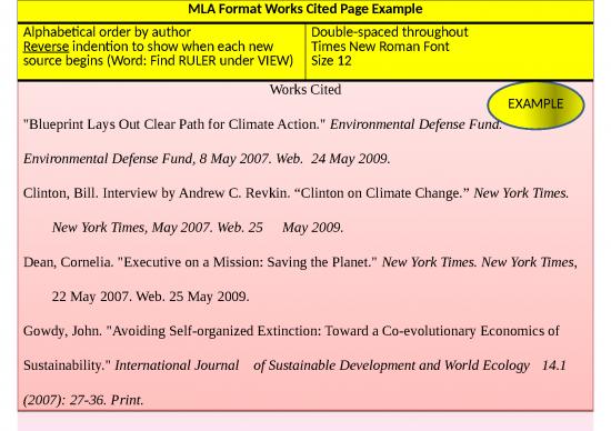 Mla Format Directions Pp