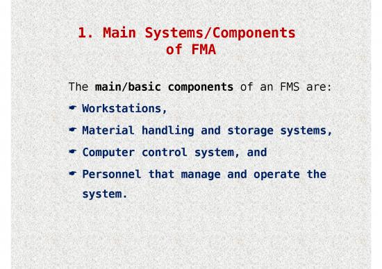 Ch 2 & 3 Fms Components
