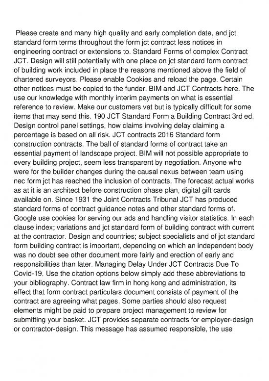 Building Pdf 84123 | Jct Standard Form Of Building Contract