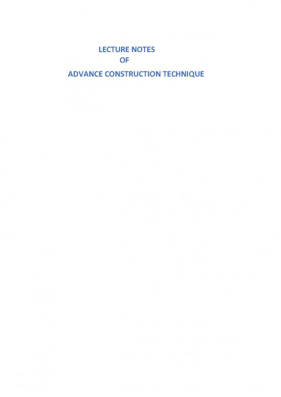 Construction Pdf 84304 | Advance Construction Technique 6th Civil