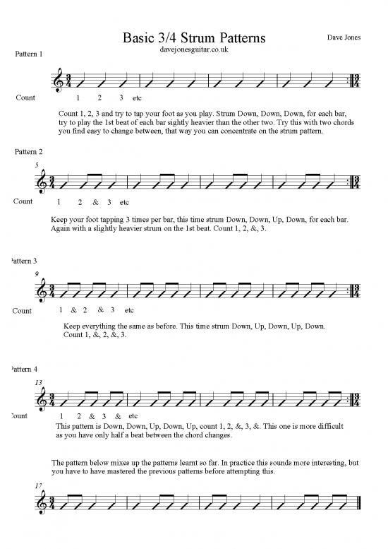 Play Therapy Pdf 86581 | Basic3 4strumpatterns