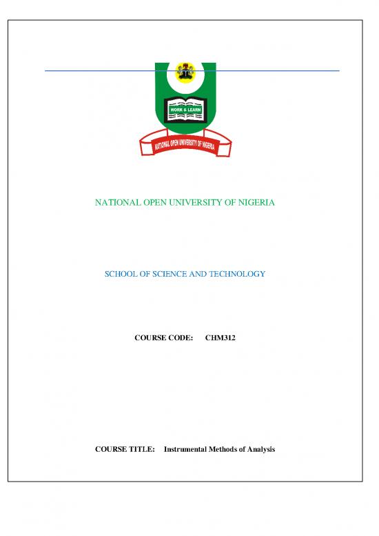 Technology Pdf 86031 Chm 306 Instrumental Methods Of Analysis Technology Pdf 86031 Chm 306 Instrumental Methods Of Analysis