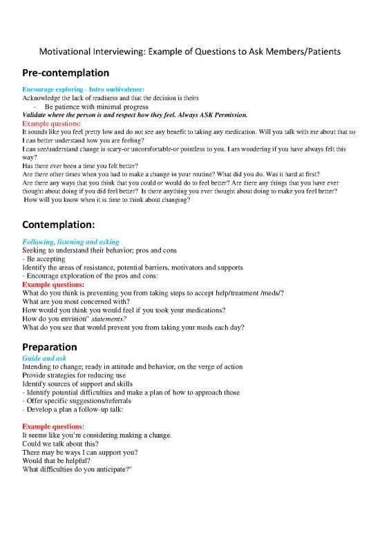 Motivational Interviewing Pdf 86211 | Motivational Interviewing ...