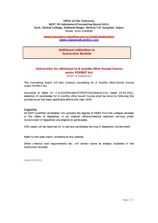 Pcpndt Act Pdf 86125 | Notification Pcpndt 2021 Merged