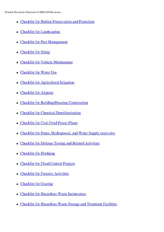 Contract Template Pdf 86651 | Pollution Prevention Checklist Nepa Pg