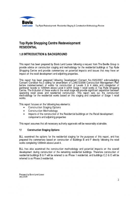 Construction Pdf 84650 | Top Ryde City Redevelopment 2008 Appendix N Residential Staging And ...