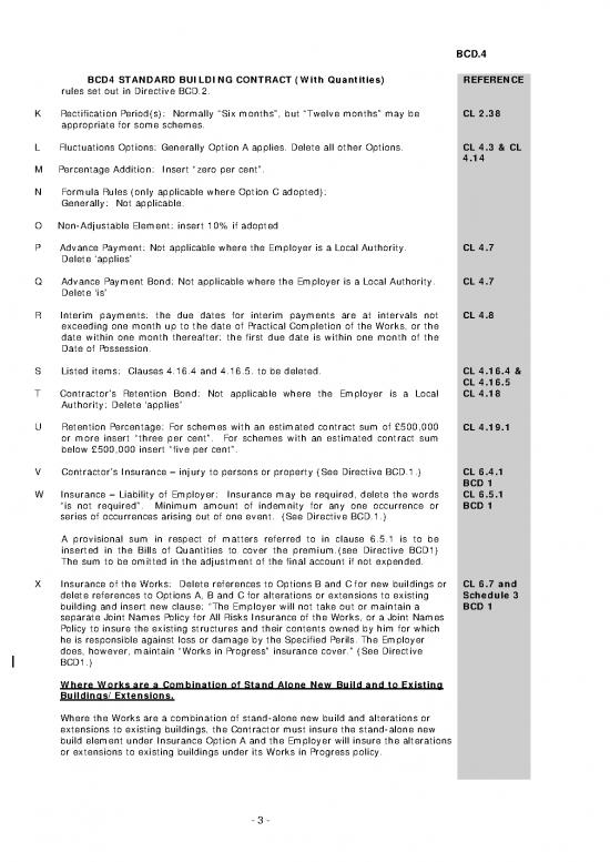 Building Pdf 84745 | Bcd4 Standard Building Contract With Quantities