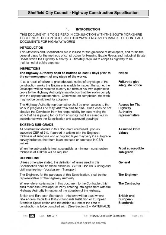 Sample Contract For Construction 84675 | Highway Construction Specification