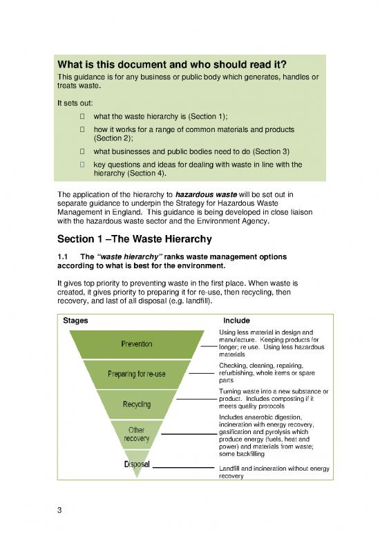 Pb13530 Waste Hierarchy Guidance