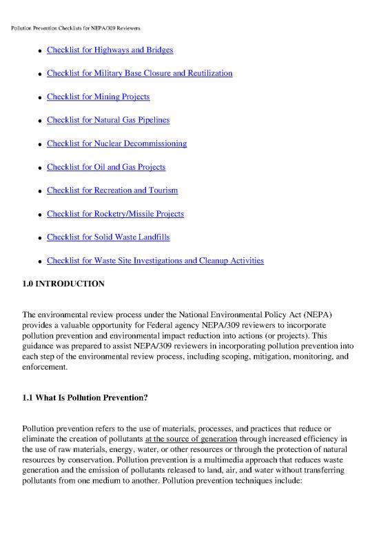 Contract Template Pdf 86651 | Pollution Prevention Checklist Nepa Pg