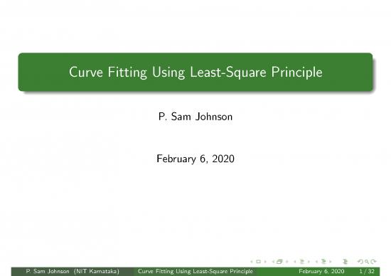 Study Pdf 88062 | Curve Fitting