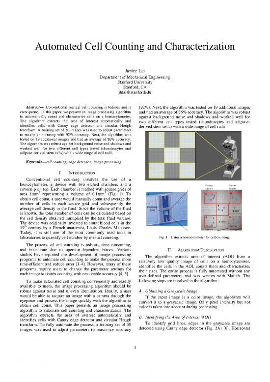 Processing Pdf 88104 | Lai Automatic Cell Counter And Characterization