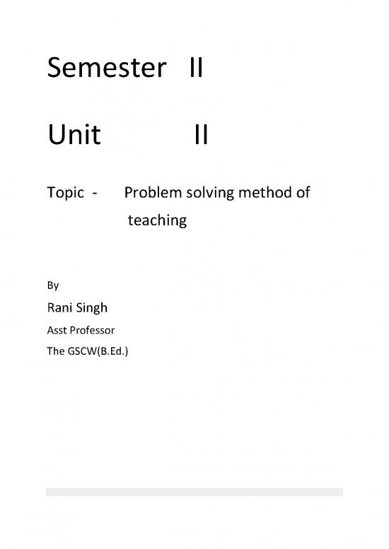 Problem Solving Method Pdf 88299 Problem Solving Method 1 5066