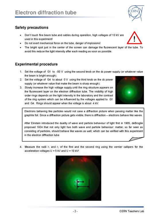 Electron Diffraction Pdf 87681 | Electron Diffraction Tube Qrg