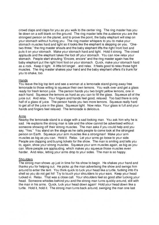 Progressive Muscle Relaxation Script Pdf 89139 | Progressive Muscle ...