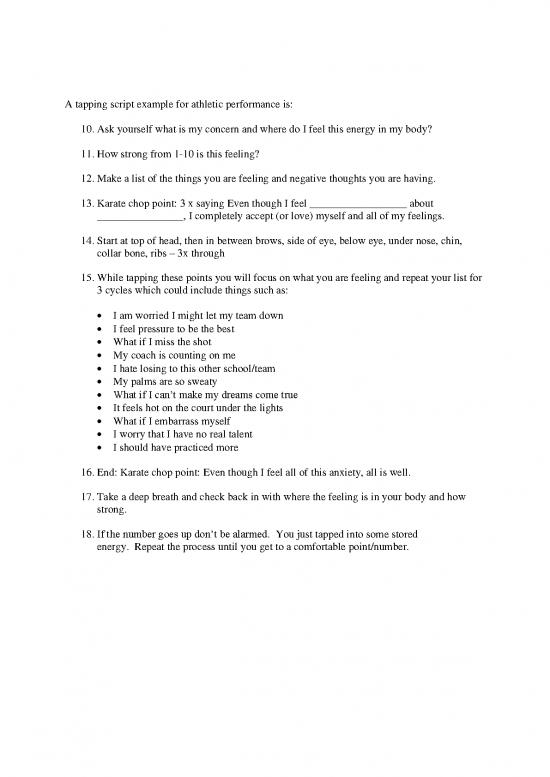 Tapping For Anxiety Pdf 87695 | Tapping Script Examples