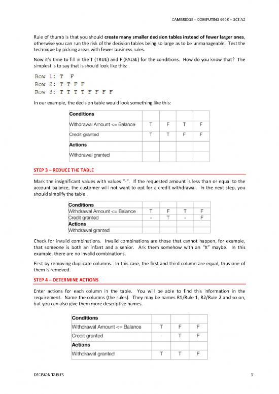 Algorithm Design Pdf 87310 | 1 Decision Tables