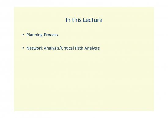 Thermal Analysis Pdf 89062 | Lecture 6 Project Planning Network Diagram