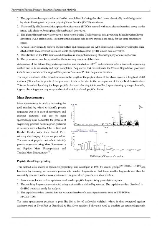 Protein Sequencing Methods Pdf 89035 | Protein Primary Structure