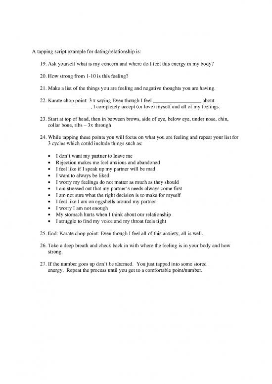 Tapping For Anxiety Pdf 87695 | Tapping Script Examples